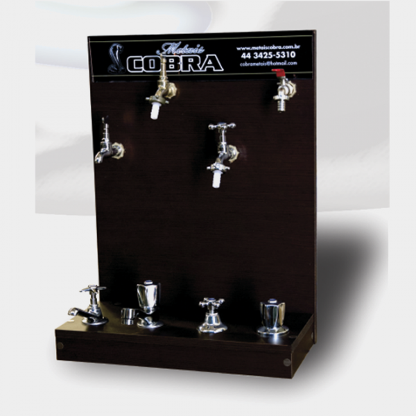 Expositor de Mesa em Madeira MDF - Piso & Cia